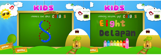 “Kids Numbers and Colors”, an Android learning game for children