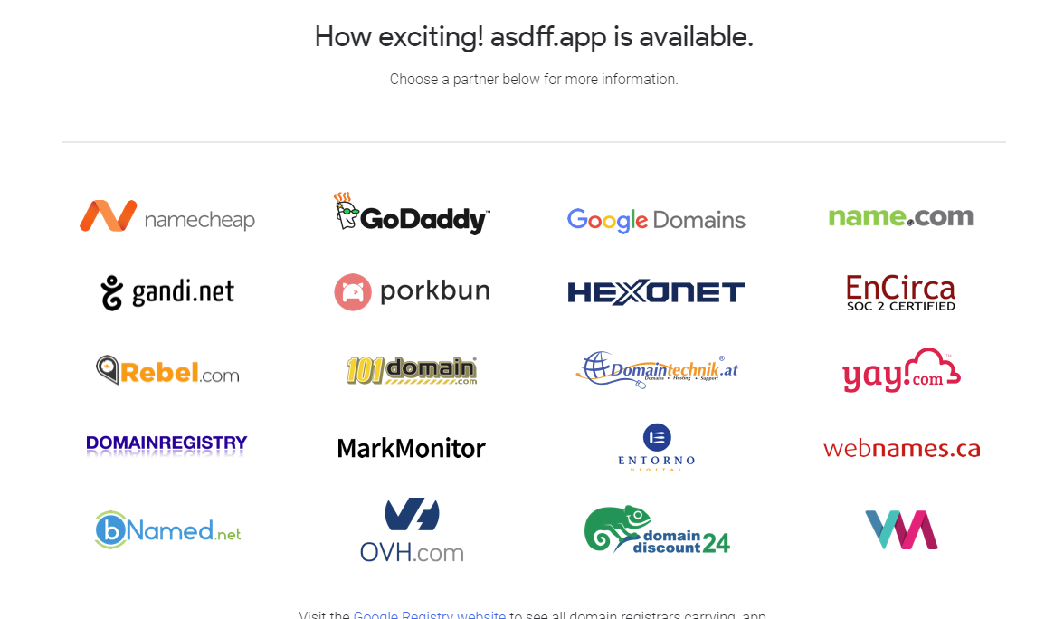 Grab the perfect .APP domain for your next app or game