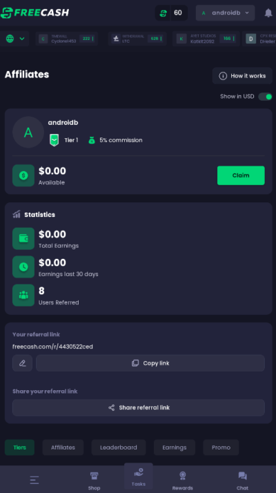 FreeCash bonus codes (November 2025) & FreeCash for Android