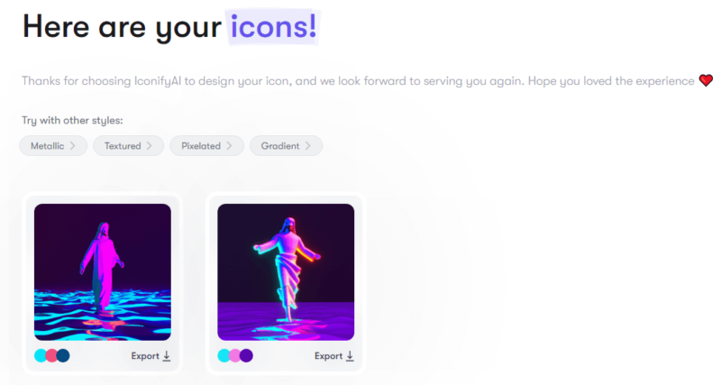 IconifyAI: Use AI to generate beautiful app/game icons