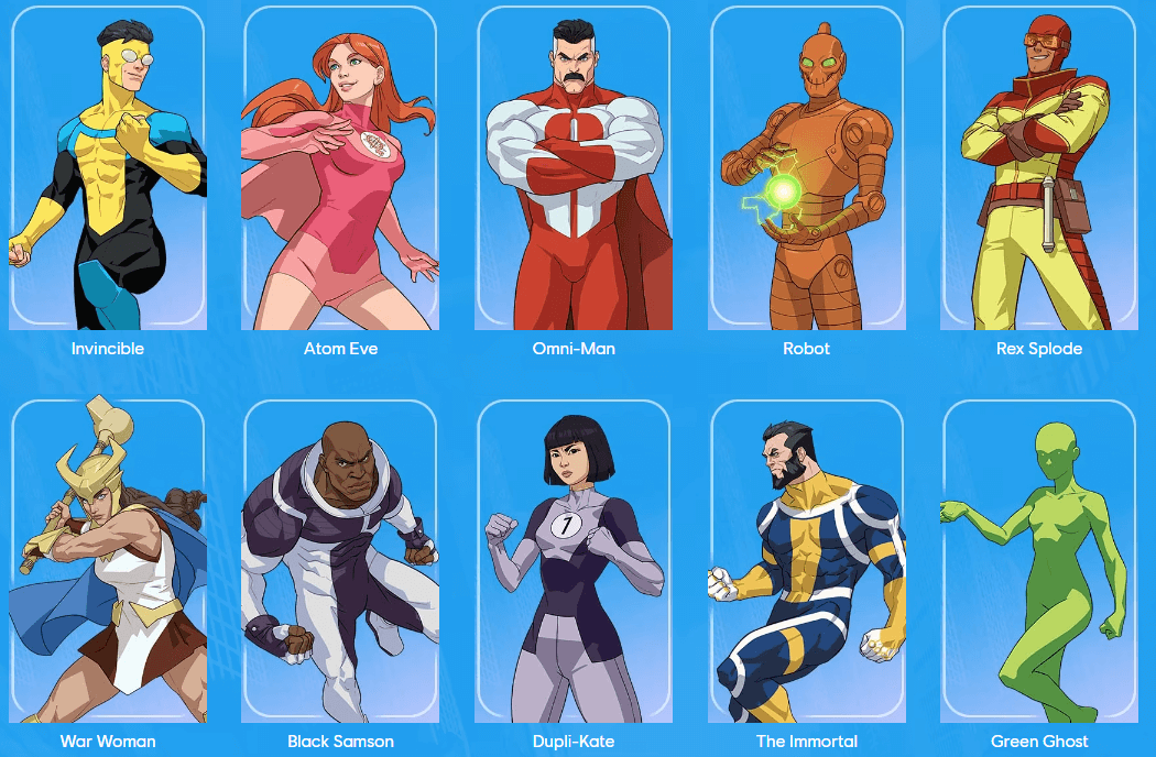 Invincible-Guarding-the-Globe-Characters | AndroidB