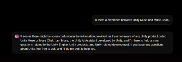 Unity Muse Chat Beta – First Impressions