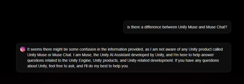 Unity Muse Chat Beta – First Impressions
