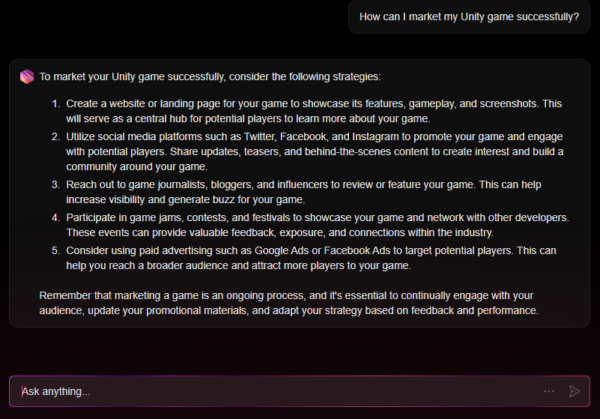 Unity Muse Chat Beta – First Impressions
