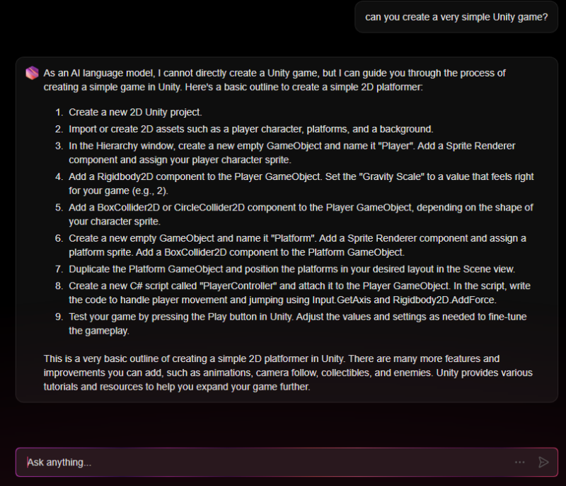 Unity Muse Chat Beta – First Impressions
