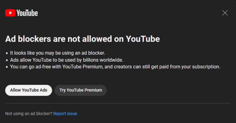 Ad blockers are not allowed on YouTube – bypass solutions