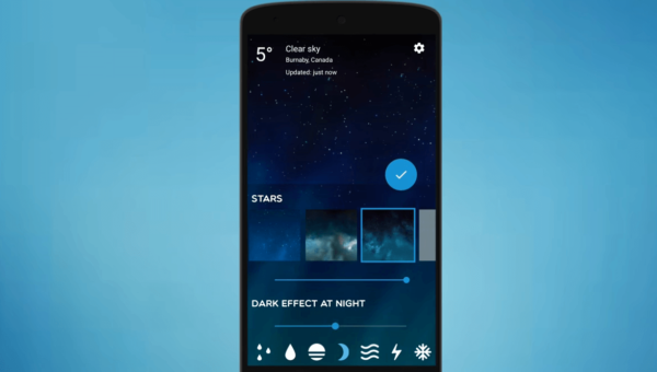 Weatherback: Live weather wallpaper with stunning effects