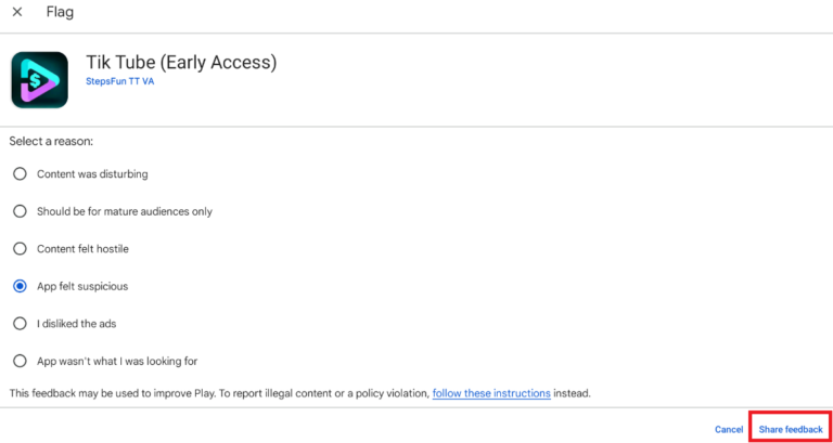 How to report scam apps on Google Play