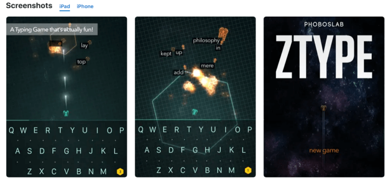 ZType for Android (APK) – improve your typing speed