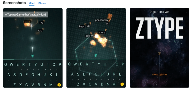 ZType for Android (APK) – improve your typing speed