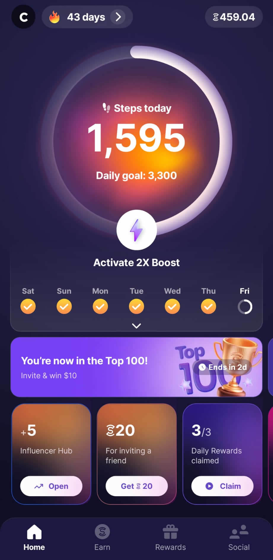 Sweatcoin for Android: Earn rewards for staying fit